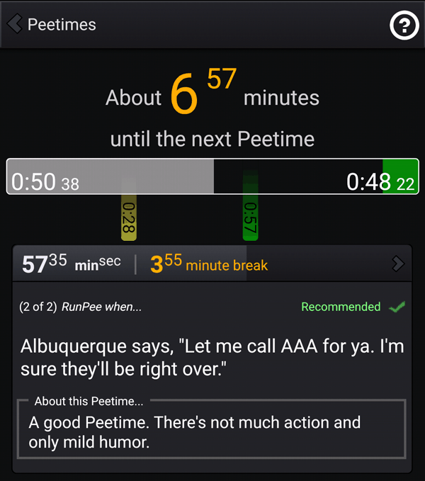 The RunPee Timer - RunPee